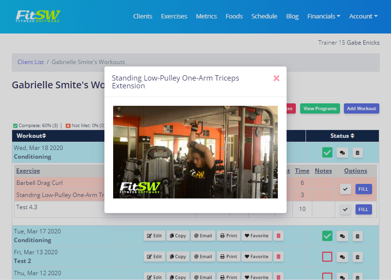 FitSW Web Update: GIF Exercise Demo's and More!
