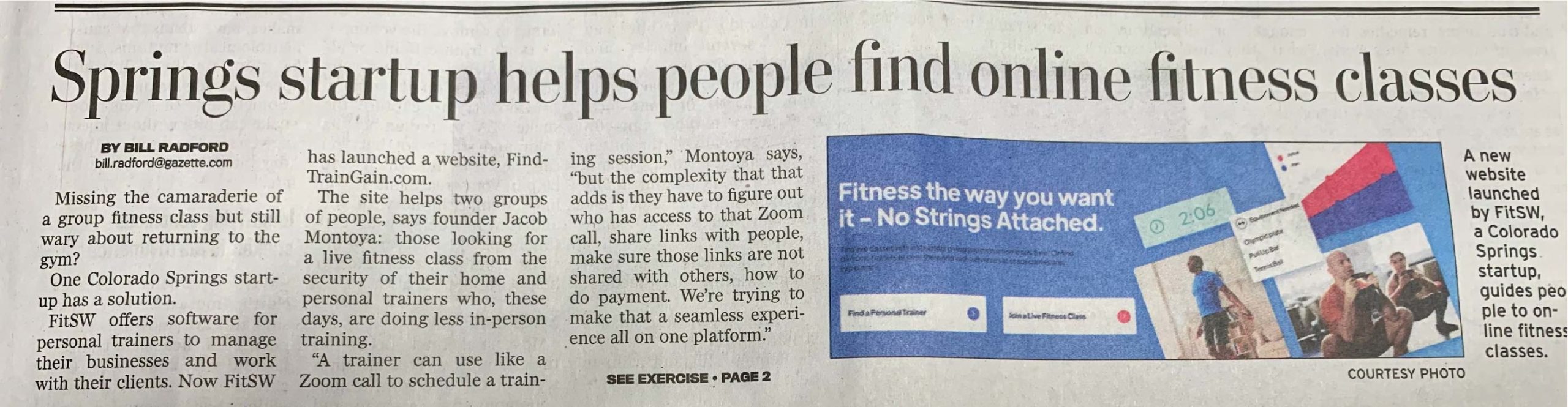 Exclusive: FitSW in the News