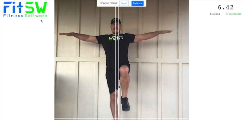 Single Leg Balance Test using AI (Artificial Intelligence)